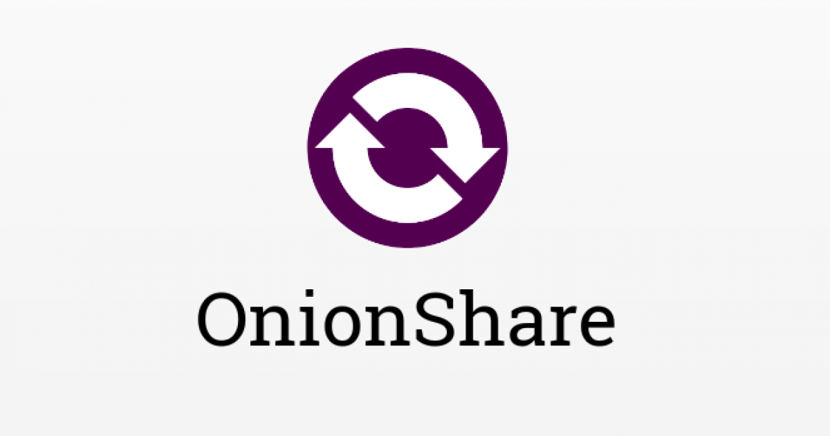 Share files anonymously using OnionShare